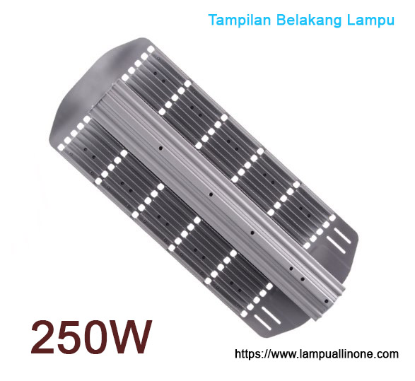 Tampilan belakang PJU led 250 watt | DISTRIBUTOR LAMPU ALL IN ONE ...
